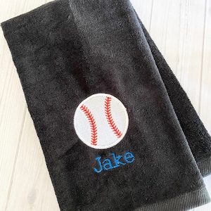 Personalized Baseball Towel, Personalized Embroidered Sports Towel ...