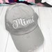 Personalized Mimi Baseball Hat, Custom Nana Hat, Distressed Baseball ...
