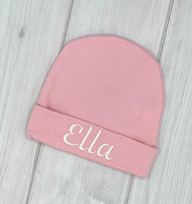 Personalized Embroidered Baby Girl Hat Monogrammed Newborn - Etsy