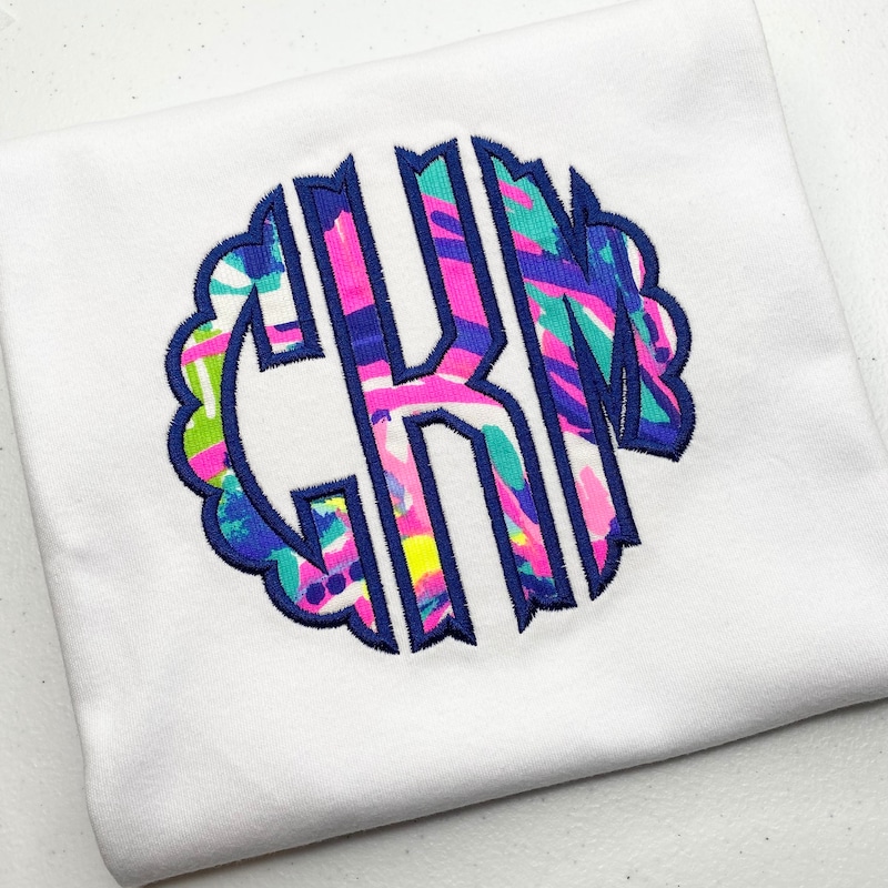 Monogram Applique - Etsy