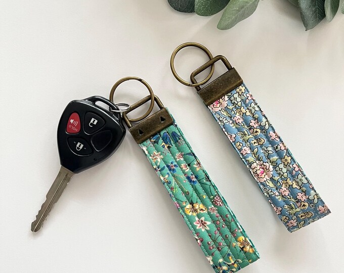 Liberty Print Mini Key Fob Set of 2 - Etsy