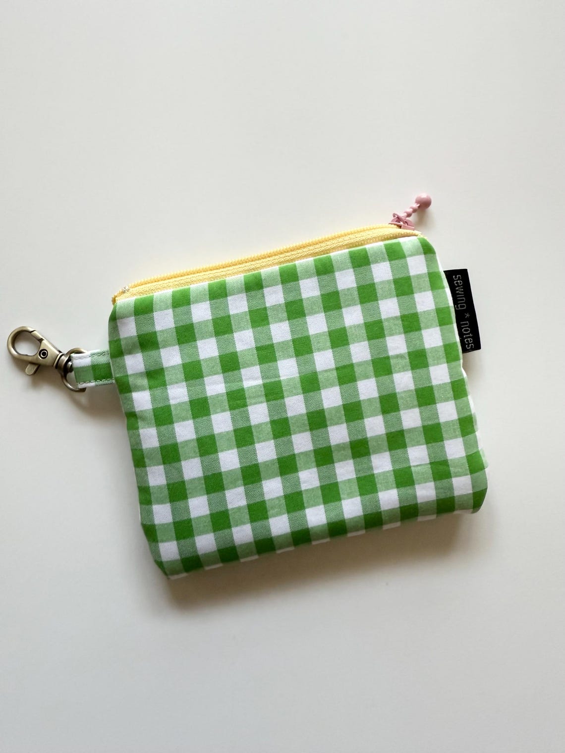 Gingham Check Small Pouch With Frills - Etsy