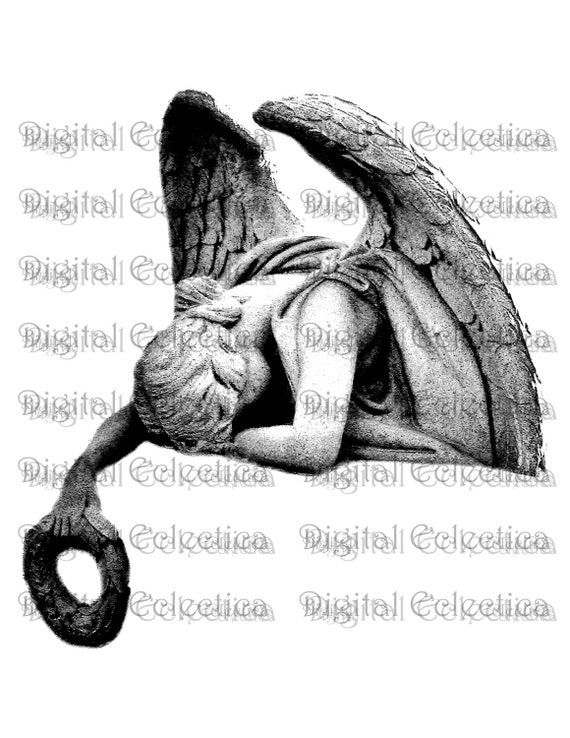 Weeping Angel Statue Drawing