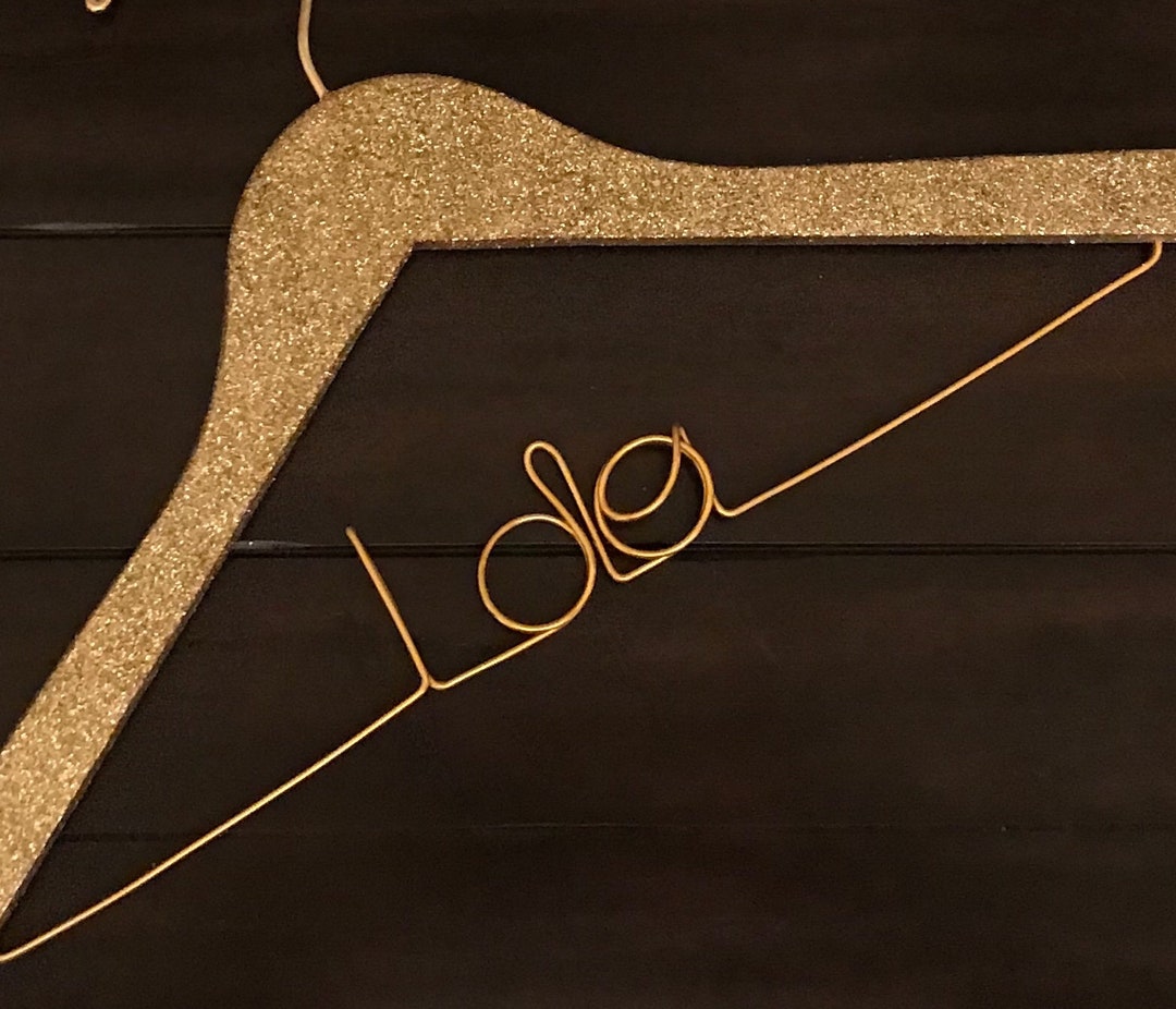 Sparkle Gold Hanger/glitter Hanger/gold Hooks/gold Hanger/personalized ...