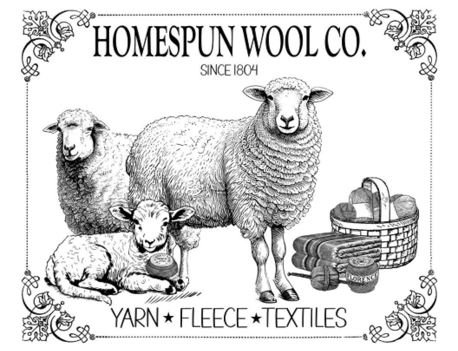 Vintage Image Advertising Labels Furniture Transfers Homespun Wool ...