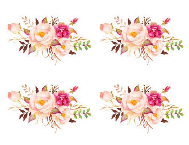 Handpainted Shabby Pastel Watercolor Roses Flowers Swag - Etsy