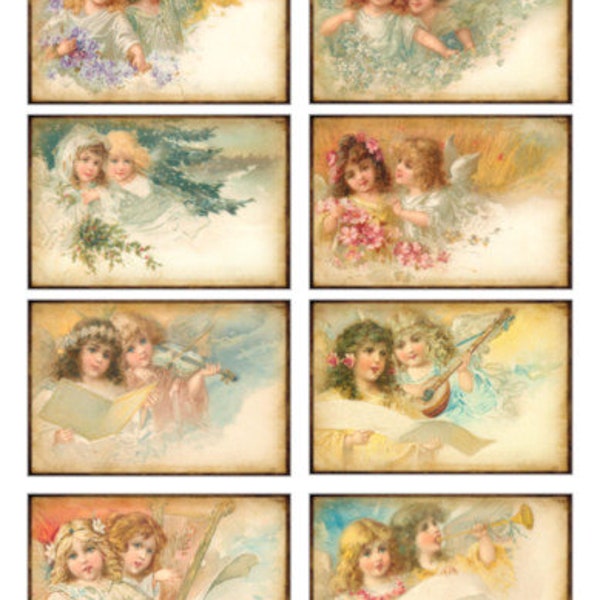 Victorian Angel Stickers - Etsy