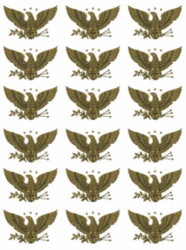 Vintage Image Patriotic Gold Early American Eagle Large Transfers ...