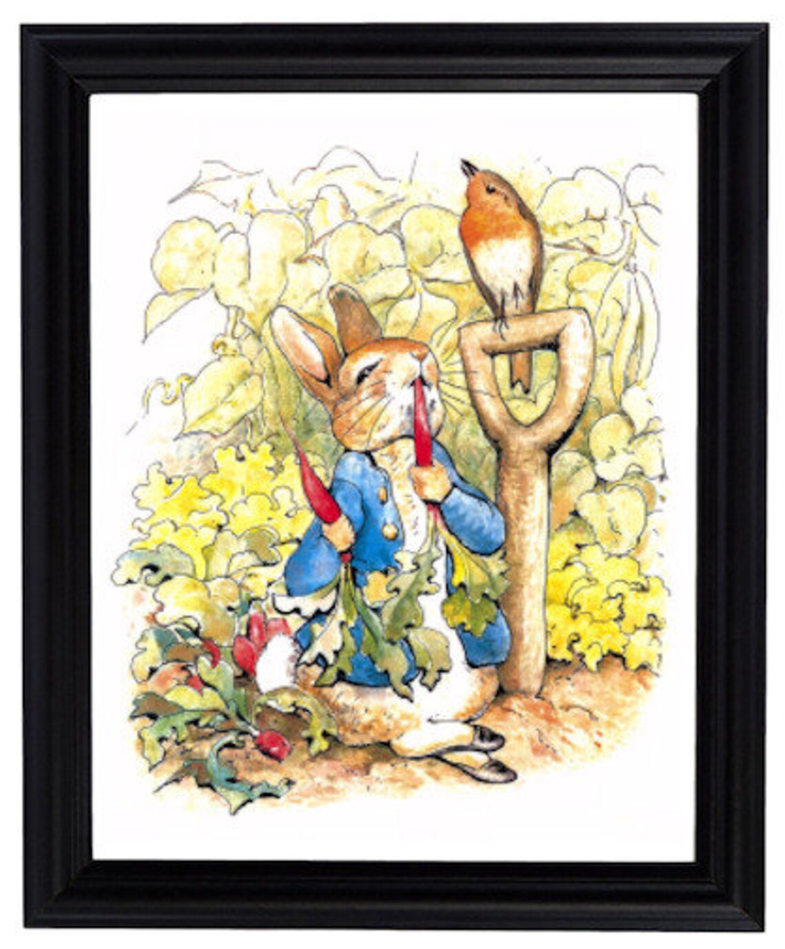 Vintage Image Nursery Peter Rabbit Garden Bunny Decor Art Wall - Etsy