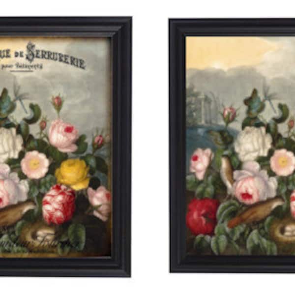 Antique Rose Print - Etsy