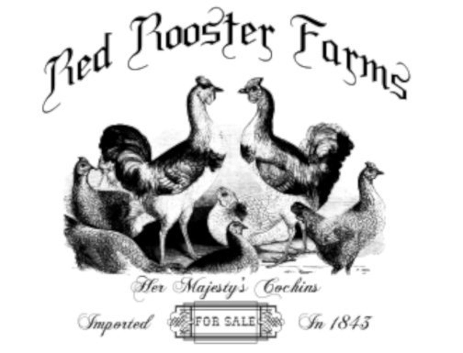 Vintage Image Rooster Farm Furniture Labels Transfers Waterslide Decals ...