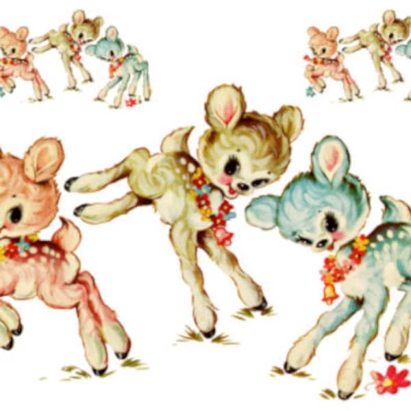 Fawn Wall Decal - Etsy