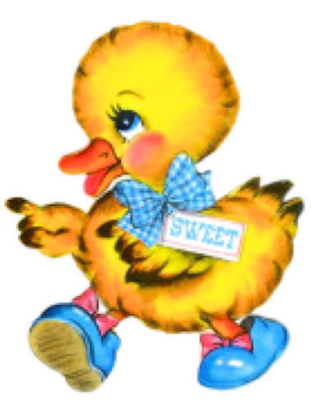 Vintage Image Shabby Retro Sweet Baby Duck Animals Digital Download ...