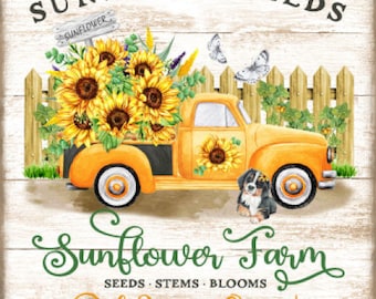 Wood Sunflower Sign - Etsy