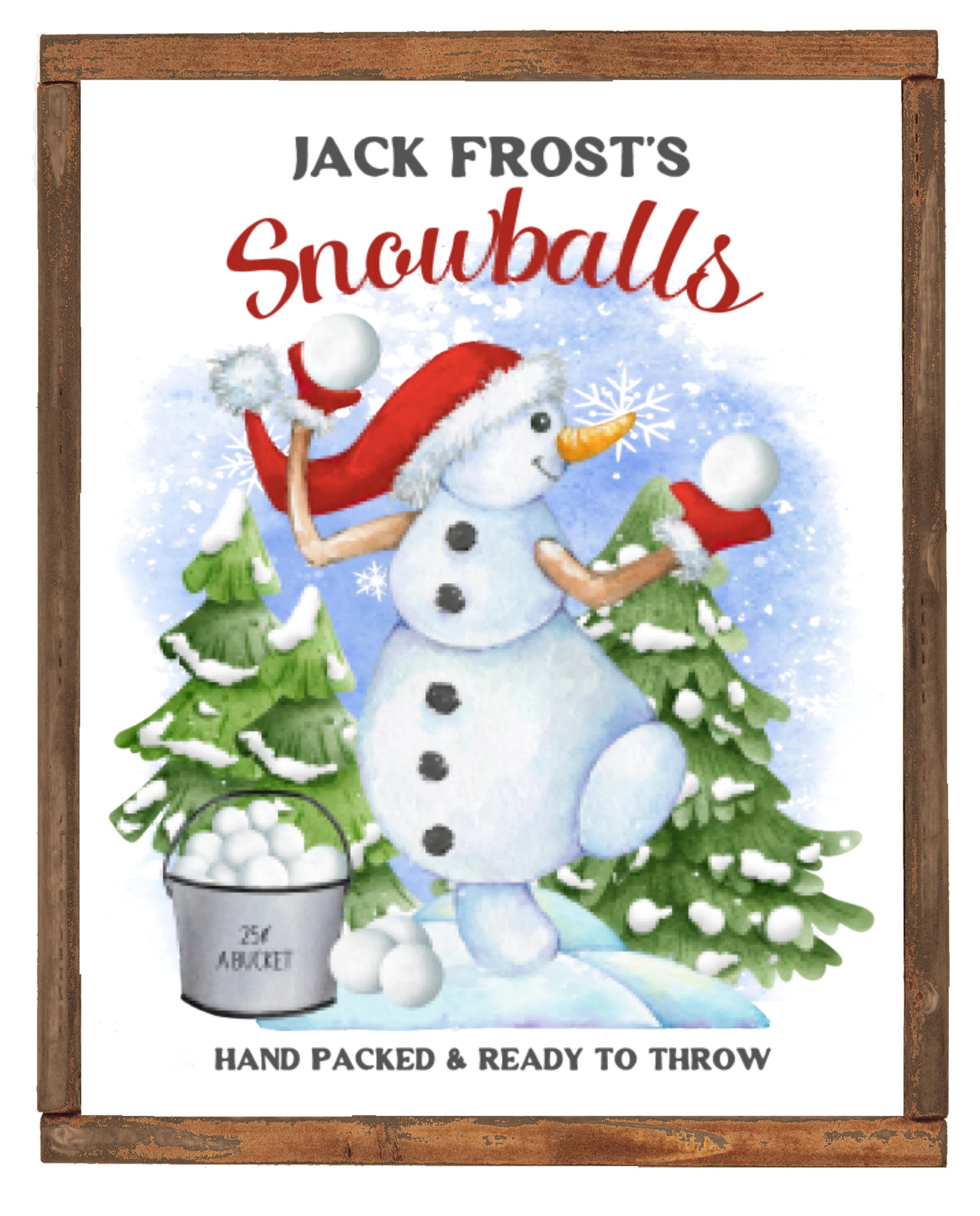Jack Frost Snowman Snowball