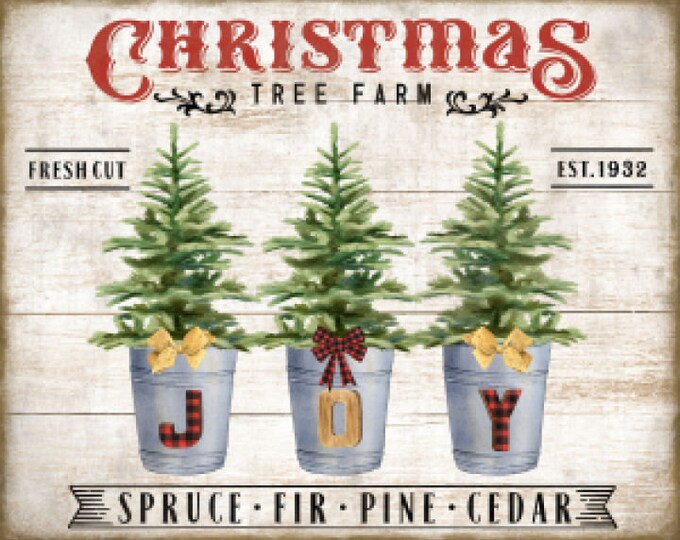 Country Christmas Tree Farm Primitive Sign Digital Download Country ...
