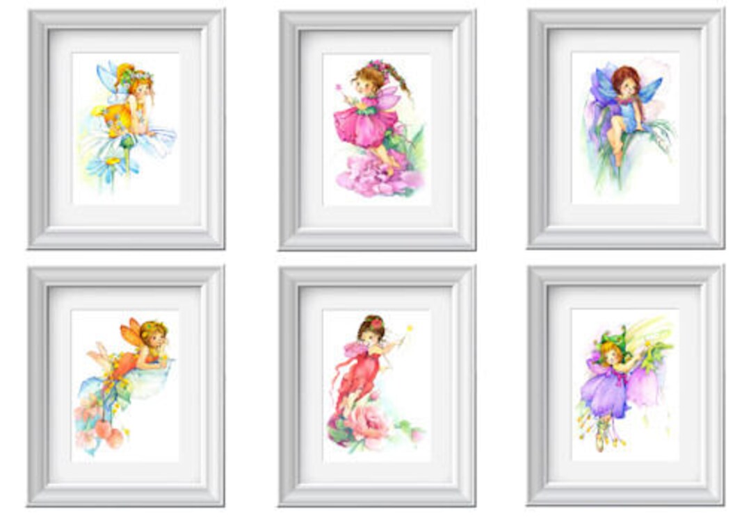 Nursery Decor Nursery Wall Art Girl Fairies Fantasy Art Wall Prints ...