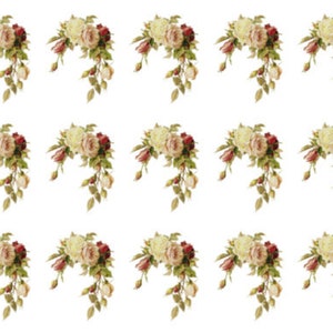 Vintage Image Victorian Old Fashion Roses Transfers Waterslide Decals ...