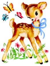 Vintage Image Lamb Amsco Doll-e-crib Furniture Transfers Waterslide ...