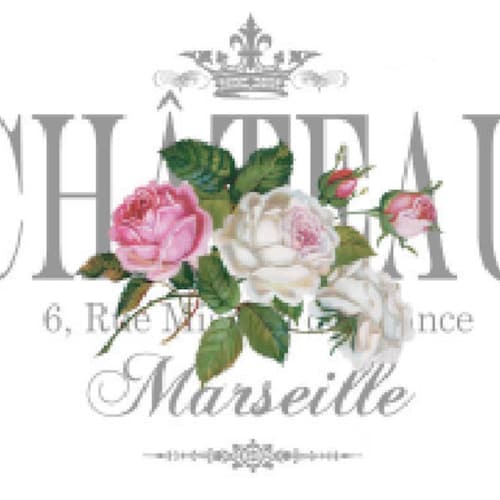 Vintage Image French Paris Chateau Sign Shabby Roses Transfers - Etsy