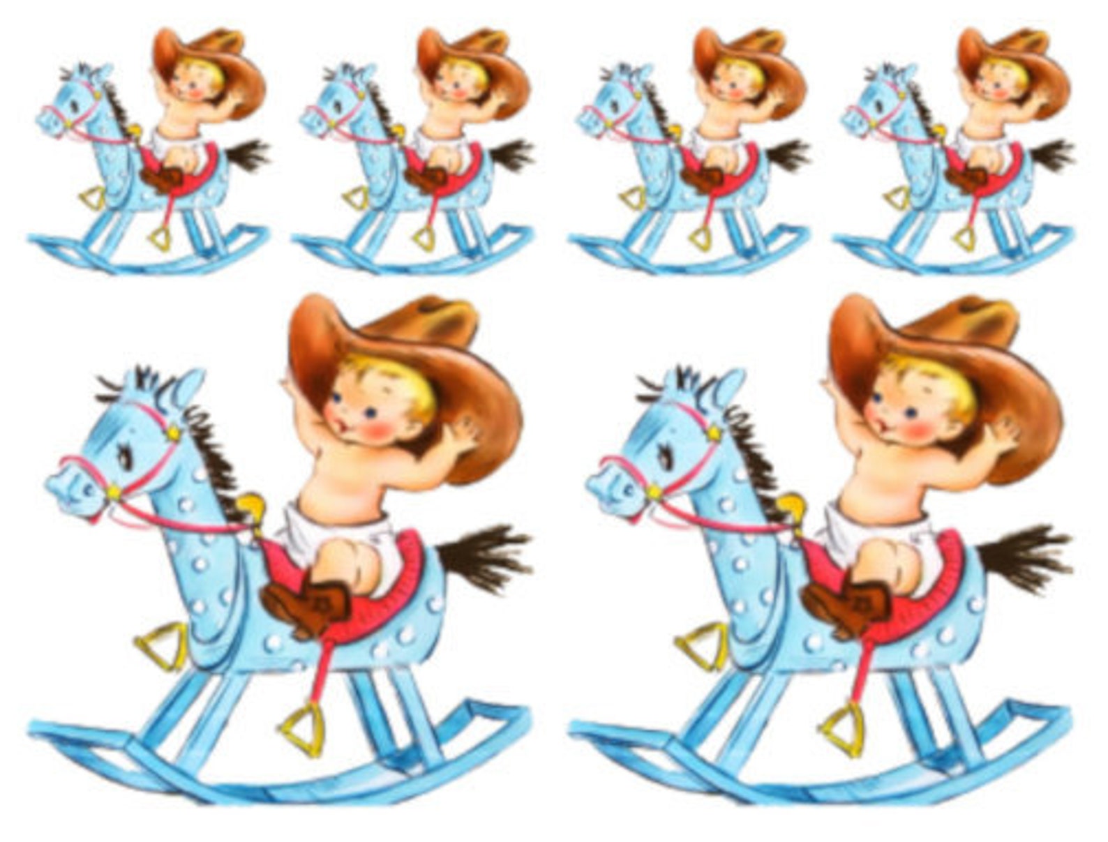 Vintage Shabby Retro Nursery Baby Riding Rocking Horse - Etsy