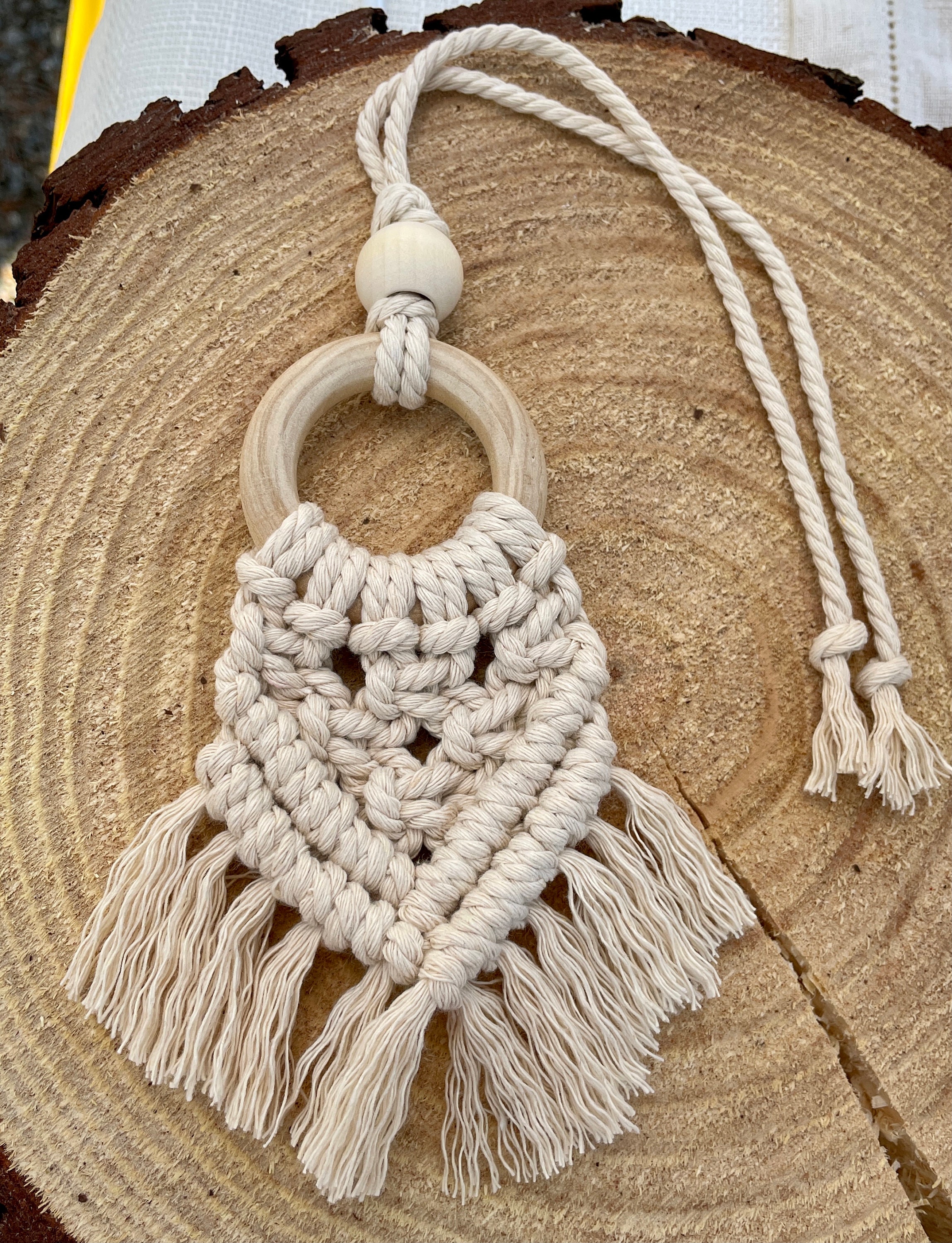 Macrame Car Diffuser/mini Macrame Car Diffuser/essential Oil Diffuser ...