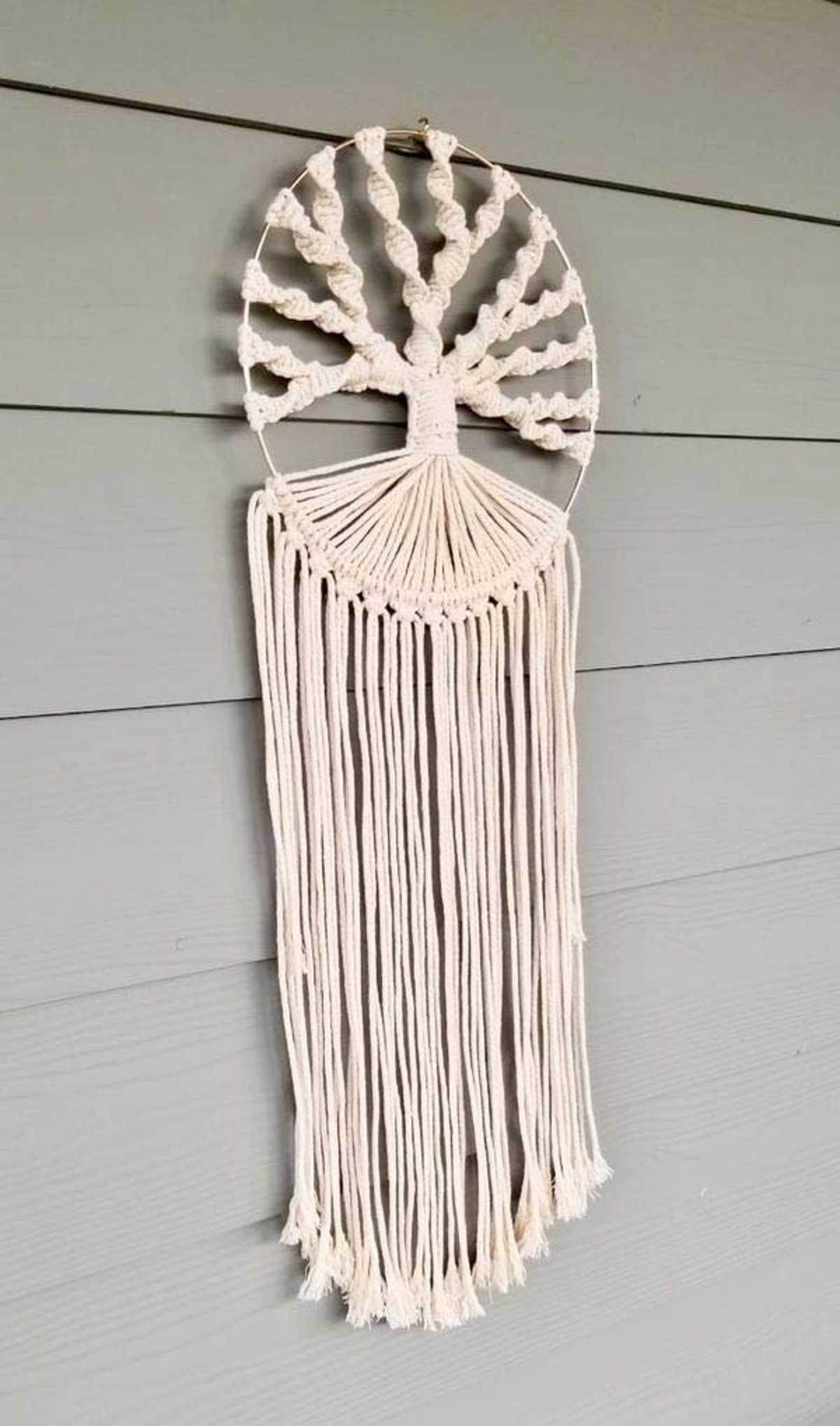 Árbol de la Vida Macrame Hanger/ Decoración Macrame Boho/ Regalo de calentamiento de la casa ...