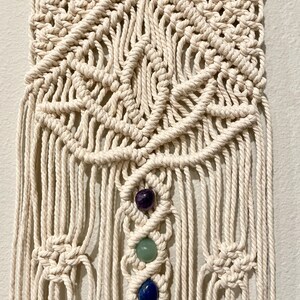 Macrame Charkra Lotus Hanging/ Meditation Chakras Stones - Etsy