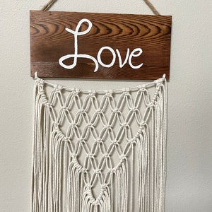 Custom Text Macrame Hanging/ House Warming Gift - Etsy