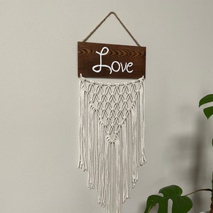 Custom Text Macrame Hanging/ House Warming Gift - Etsy