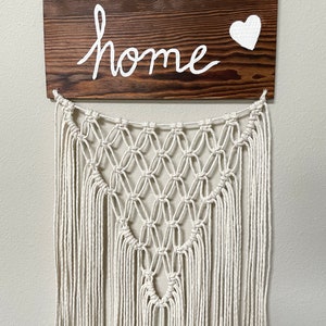 Custom Text Macrame Hanging/ House Warming Gift - Etsy