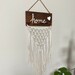Custom Text Macrame Hanging/ House Warming Gift - Etsy
