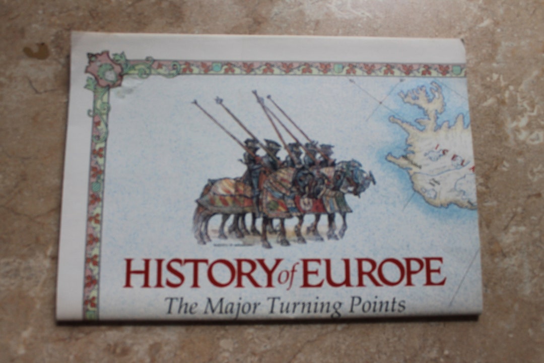 History of Europe Fold-out Map Nat Geo 1983 - Etsy