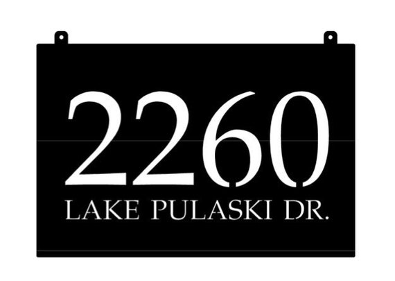 Metal address sign private drive address sign with powder | Etsy