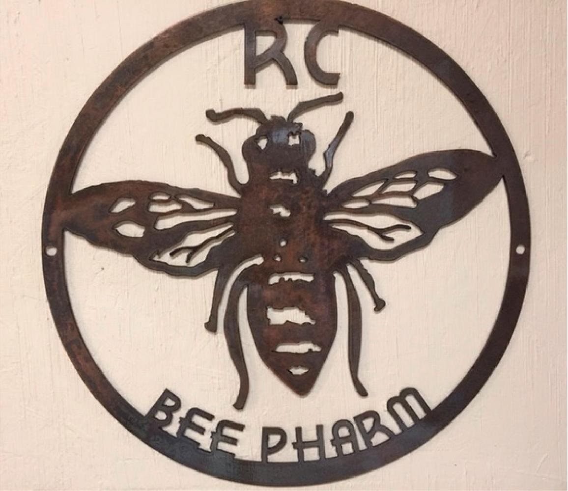BEE SIGN custom Metal BEE Sign Laser Cut Bee Sign Bronzed | Etsy