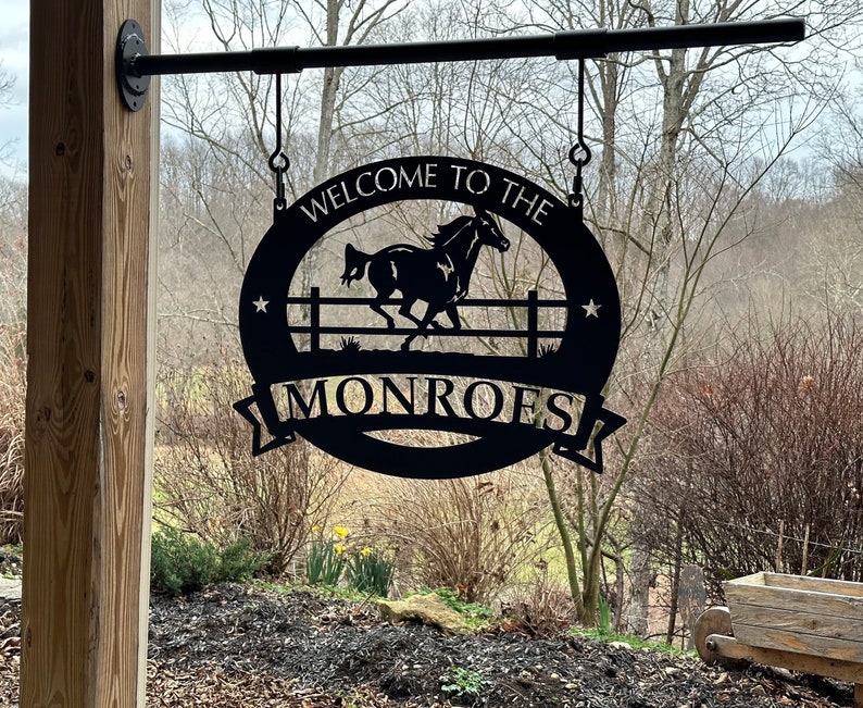 Metal Sign Hanger for Signs Modern Sign Hanger - Etsy