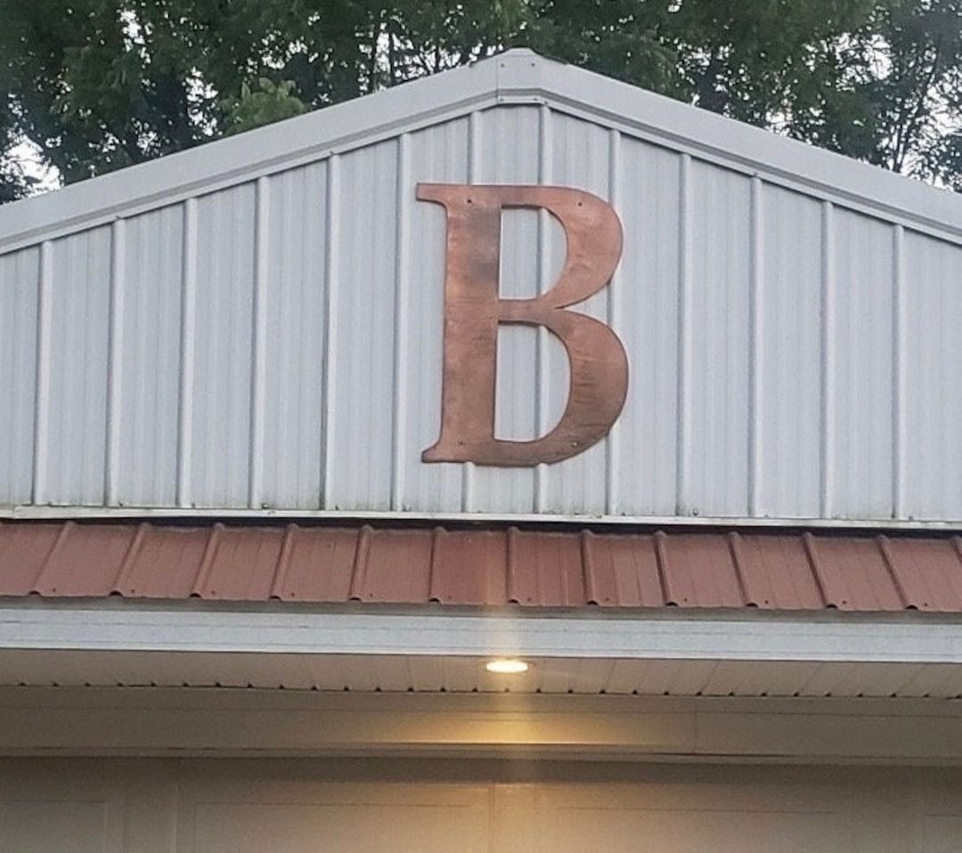 Metal LETTER, HUGE Metal Letter, Barn Letter - Etsy