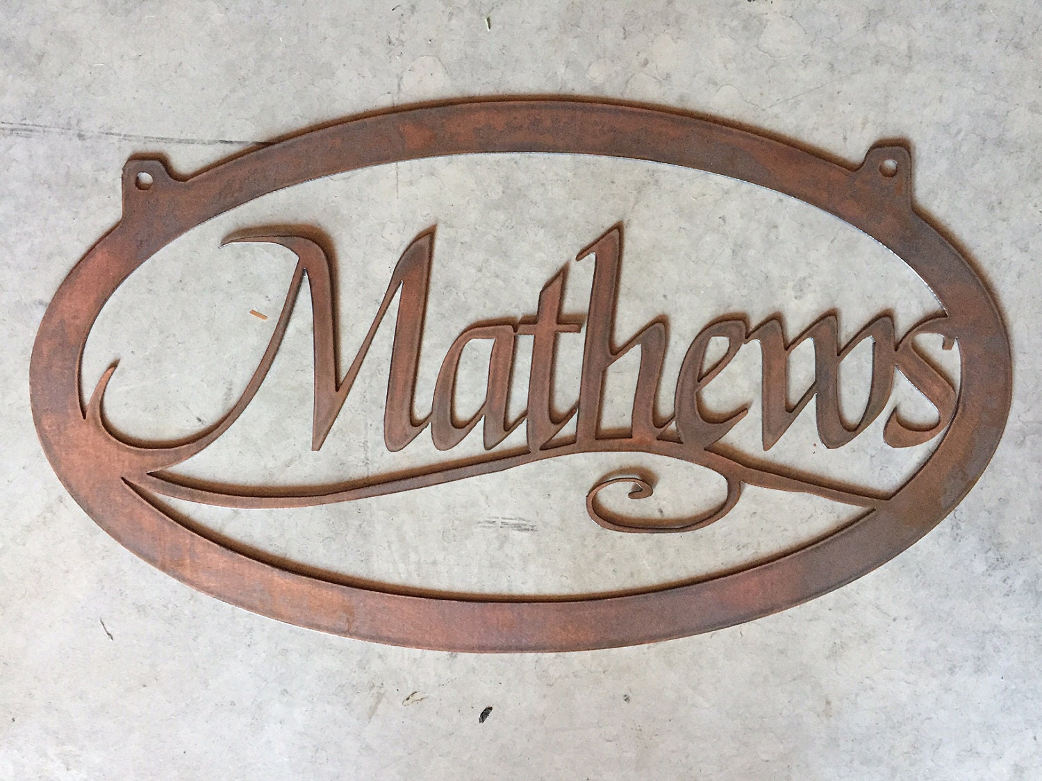Large Personalized, Metal Sign With Your Name - Etsy