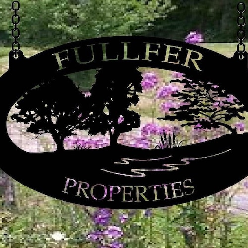 Metal TREE Sign With Three Trees Customized With Your Name - Etsy