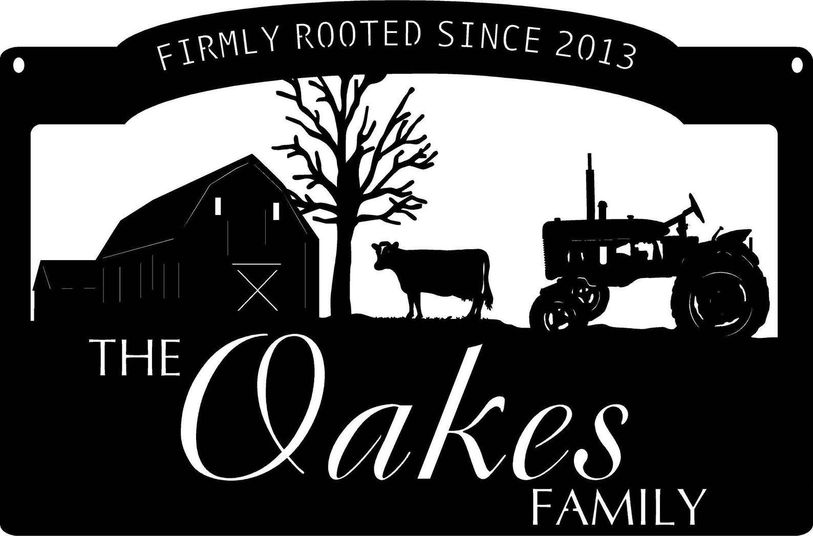 Metal FArm Sign TRACTOR BARN farm sign laser cut farm | Etsy