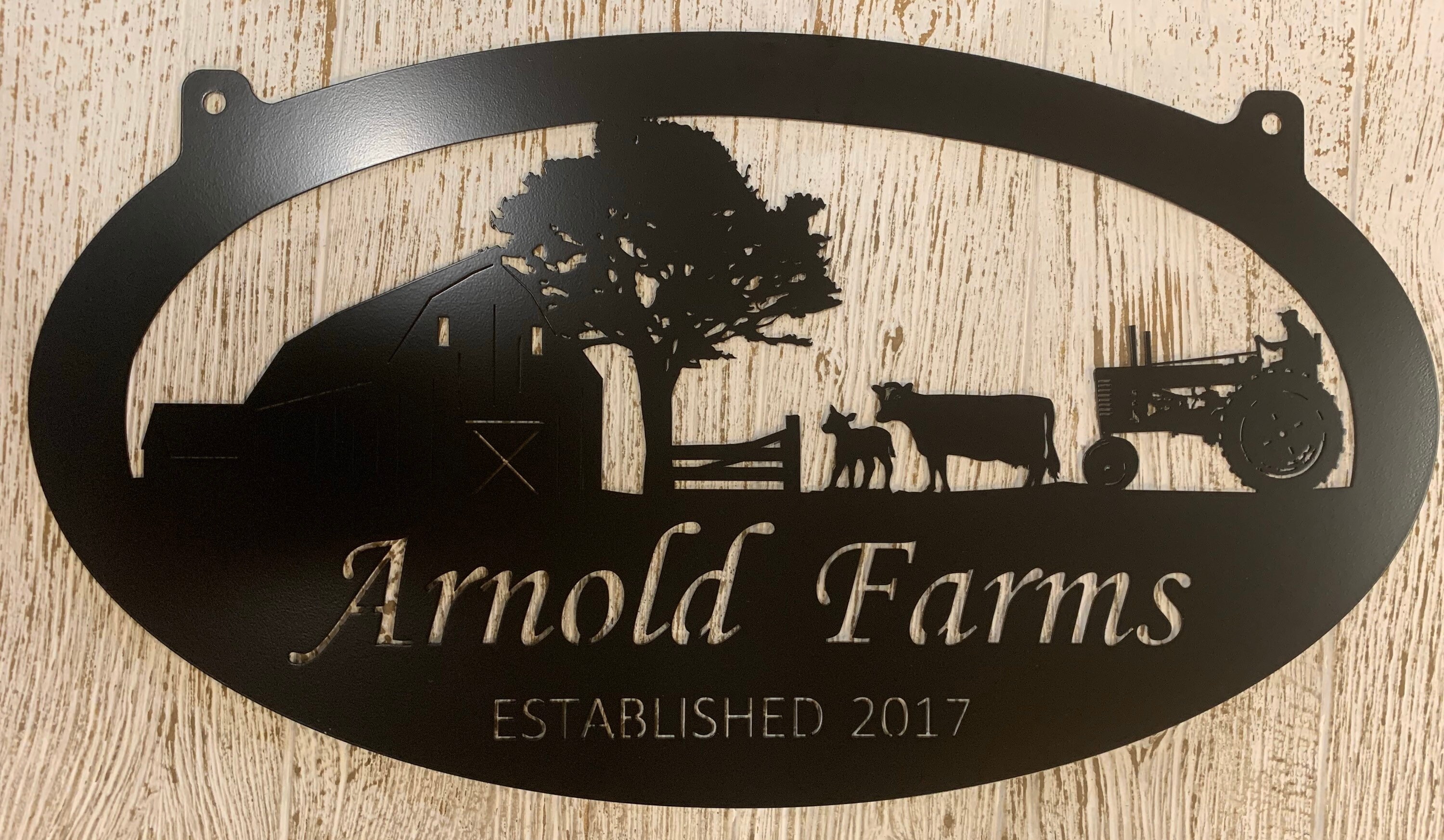 Metal FARM Sign barn Cow Tractor Sign Customized With | Etsy Canada