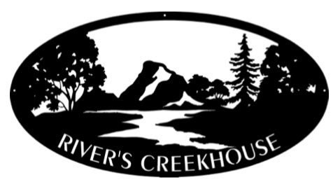 Metal MOUNTAIN River Sign, Creek Mountain Cabin Sign, Metal Cabin Sign ...