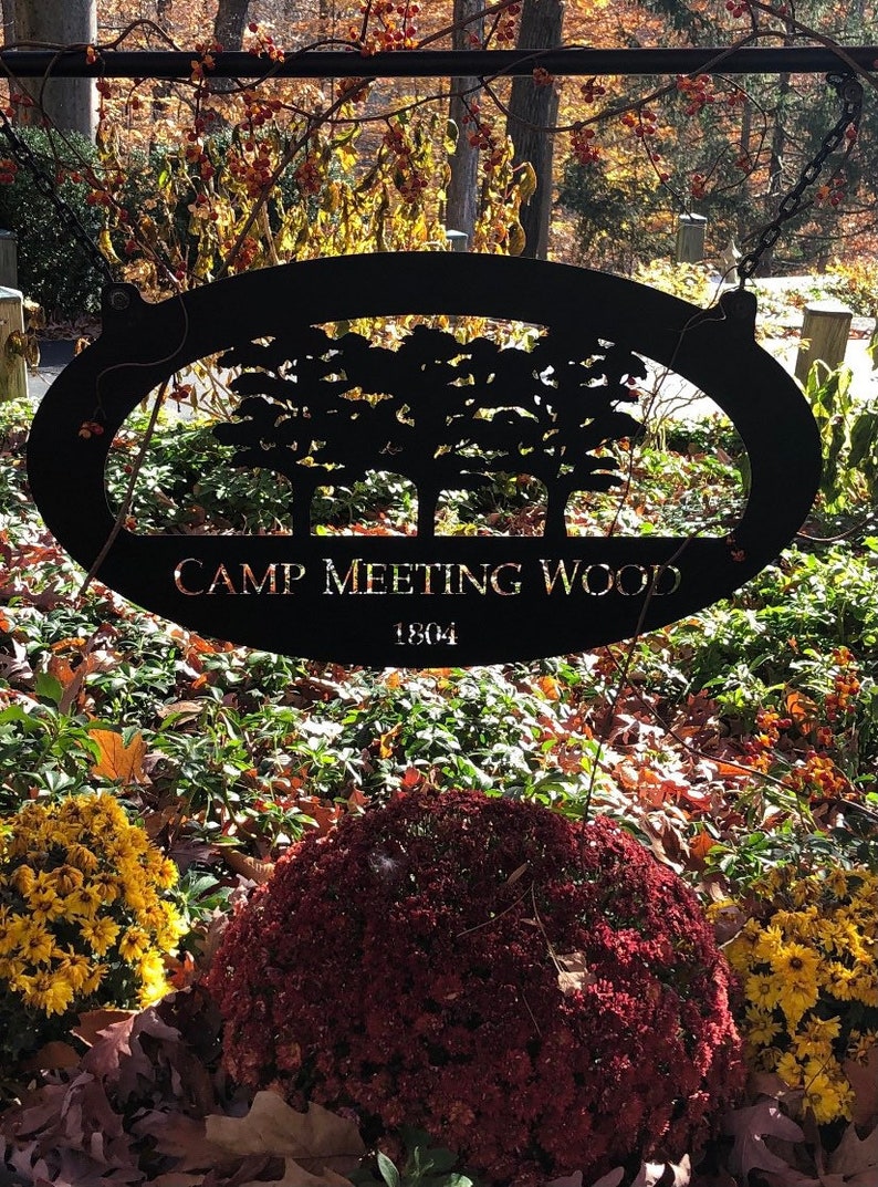 Metal TREE Sign with three trees customized with your name | Etsy