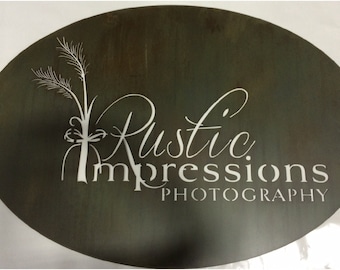 Metal Custom Sign Oval 4ft Sign Metal Sign With Your Logo | Etsy