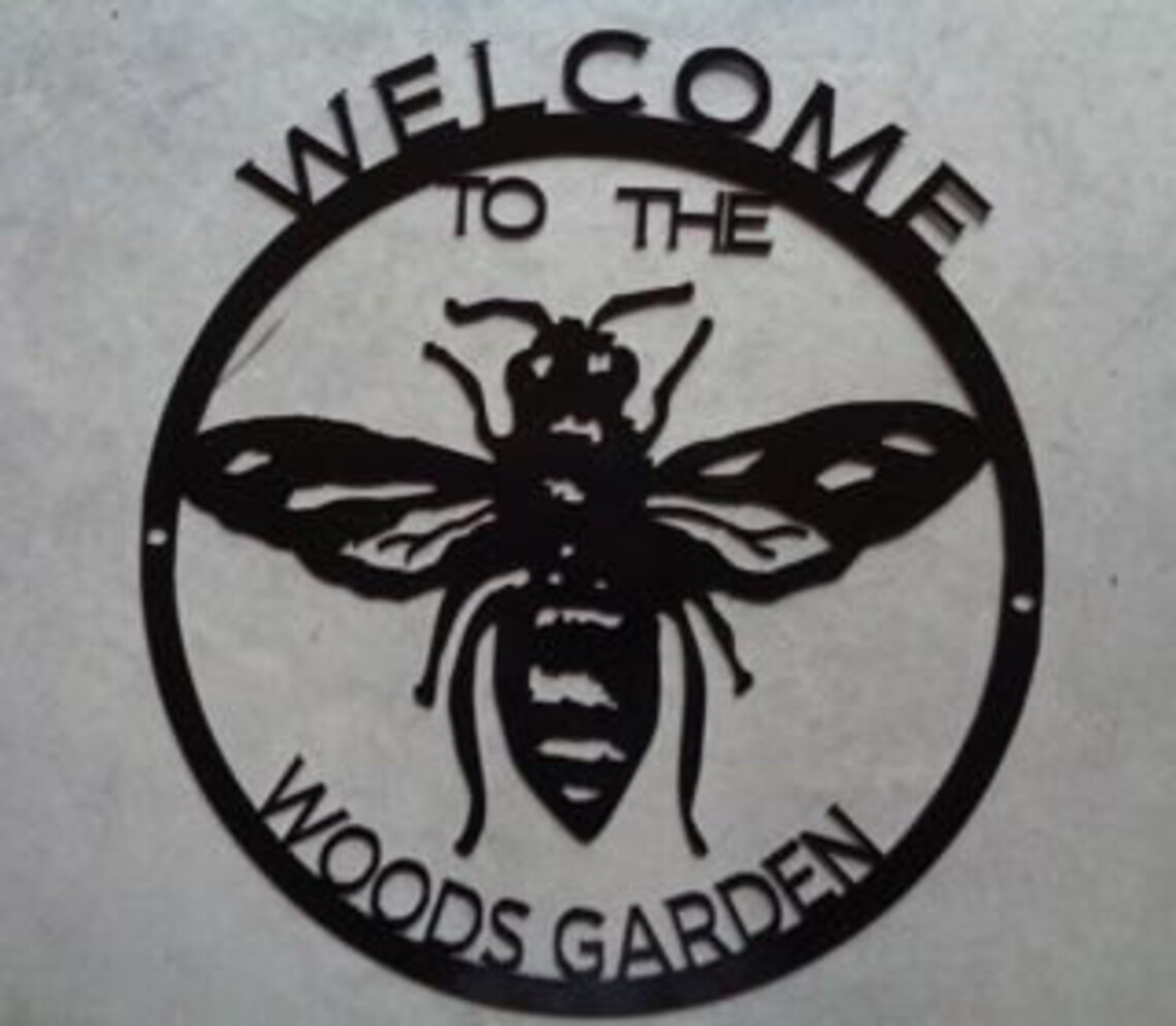 BEE SIGN custom Metal BEE Sign Laser Cut Bee Sign Bronzed - Etsy