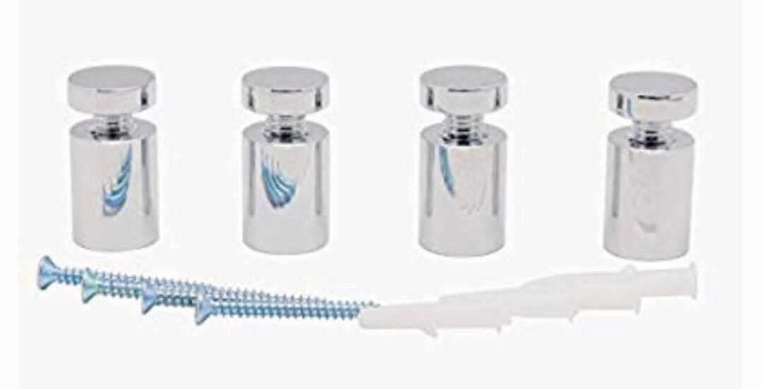 STAND off STUDS for SIGN Mount in Polished Chrome Aluminum - Etsy