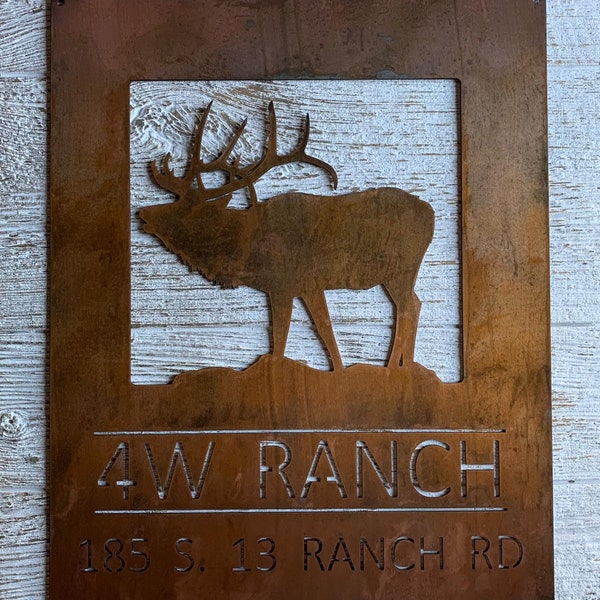 Elk Welcome Sign - Etsy