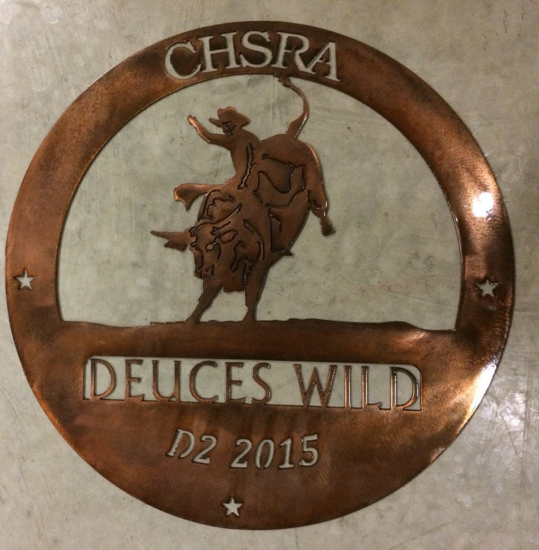 Rodeo Sign ,rodeo Medals in Gorgeous Polished Copper Finish - Etsy
