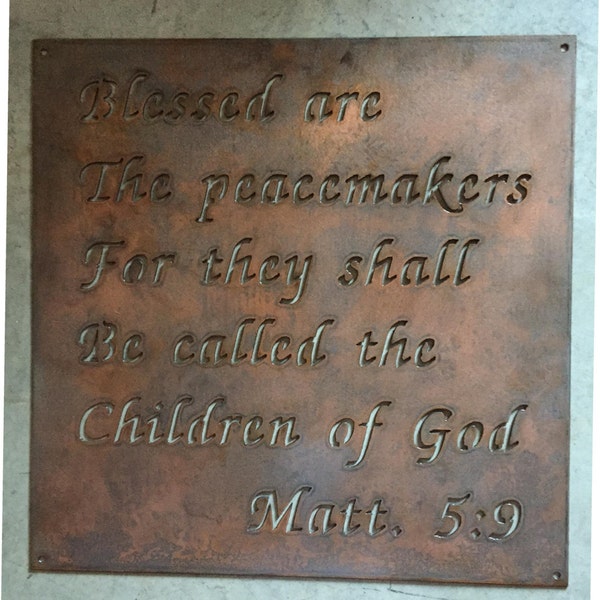 Blessed Are the Peacemakers Sign - Etsy