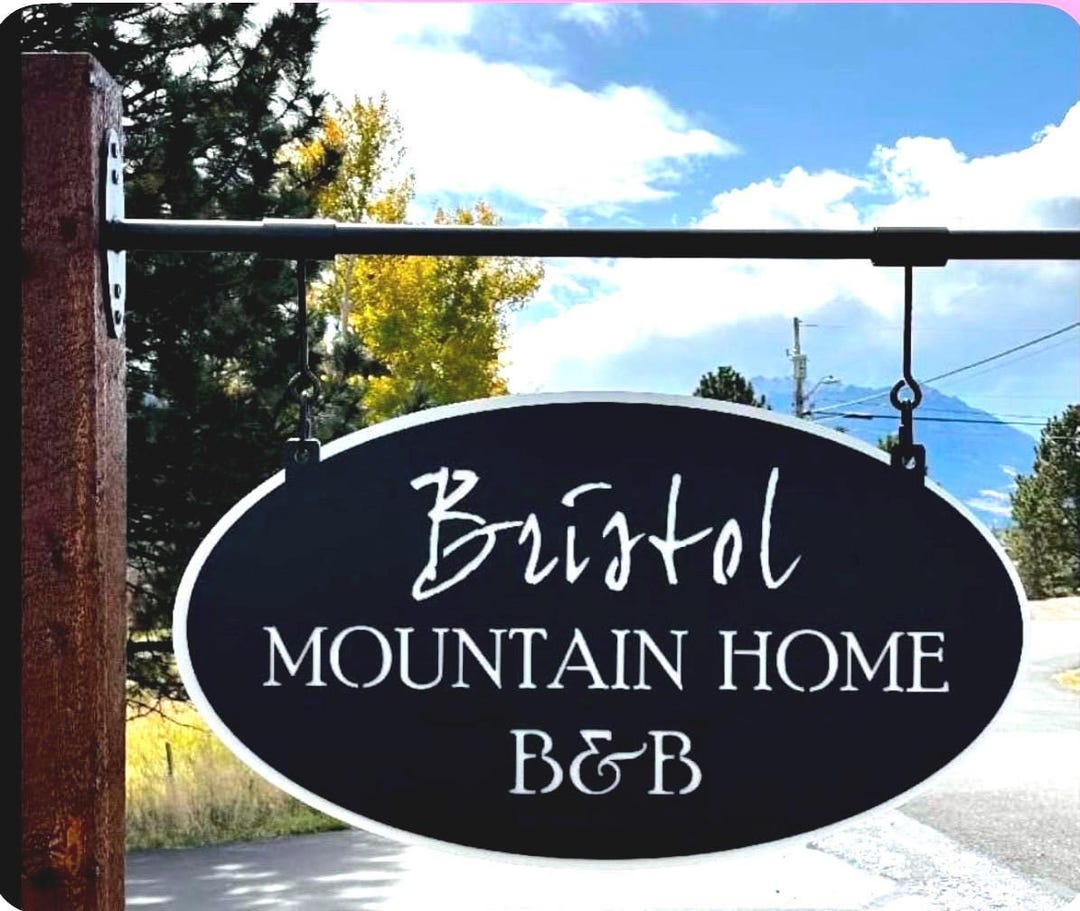 Metal Sign Hanger Adjustable Wall Mount Bracket Outdoor Post Sign ...